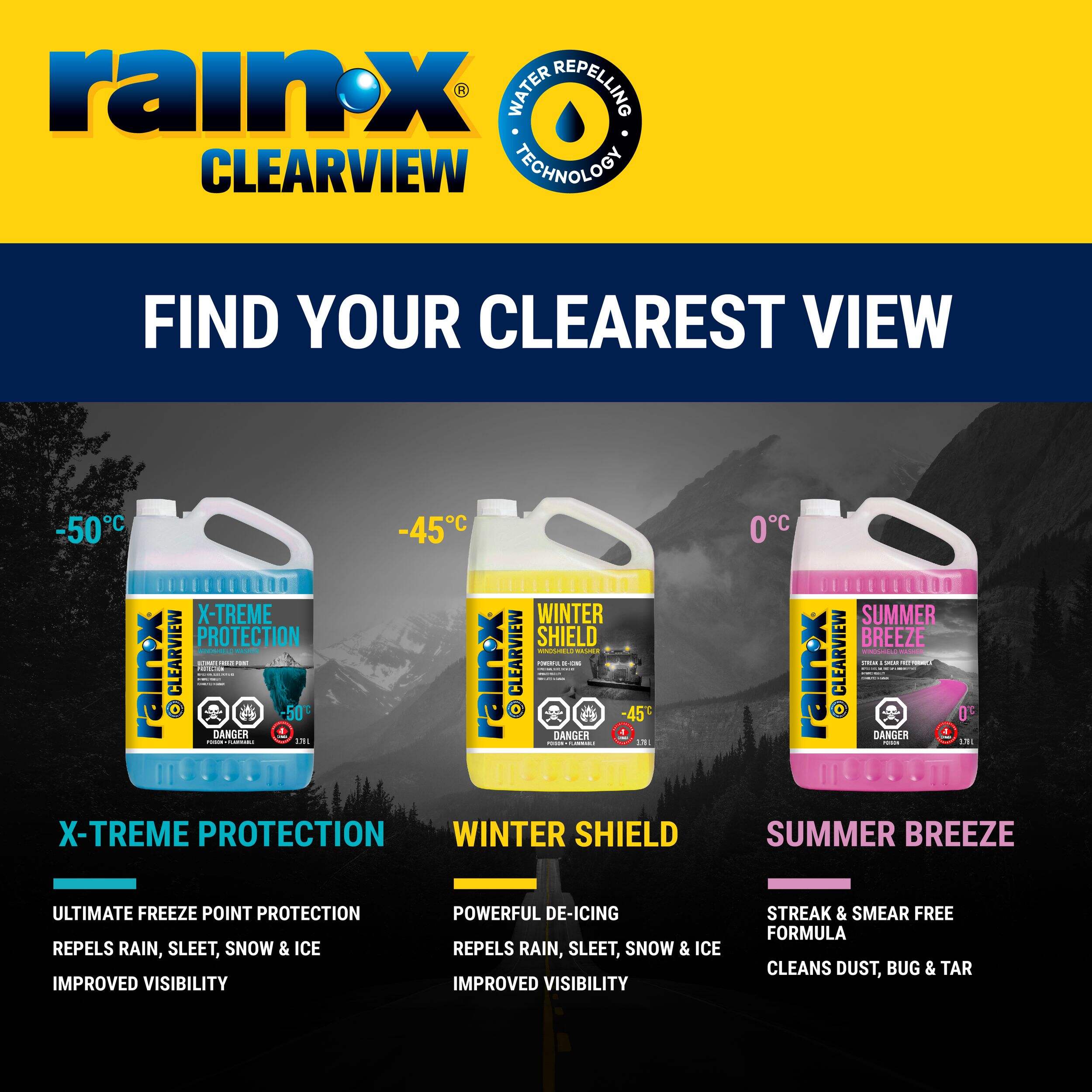 Rain-X ClearView - Winter Shield Windshield Washer Fluid - mcneely's ...